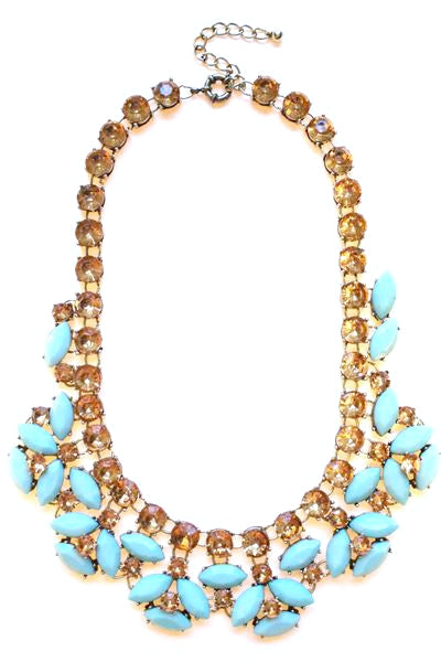 Luxe Mint Stone Statement Necklace – KAY K COUTURE